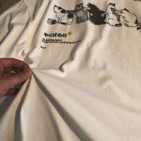 China Men's Vintage Graphic Print Cotton T-Shirt with Streetwear-Inspired Design for sale