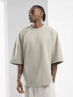 China Men's Oversized Heavyweight Cotton Blend T-Shirt for Streetwear and Casual Wear for sale