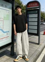 China Men's Oversized Heavyweight Cotton Blend T-Shirt for Streetwear and Casual Wear for sale