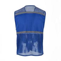 China Multi-pocket Utility Work Vest with Breathable Mesh Panels and Reflective Strips for Safety for sale