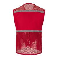 China Multi-pocket Utility Work Vest with Breathable Mesh Panels and Reflective Strips for Safety for sale