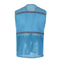 China Multi-pocket Utility Work Vest with Breathable Mesh Panels and Reflective Strips for Safety for sale