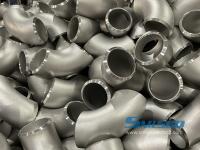 China ASTM A403 WP317L Stainless Steel 90 Degree Butt Weld Elbow 12 Inch 9mm Wall Thickness for sale
