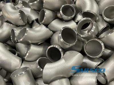 China ASTM A403 WP317L Stainless Steel 90 Degree Butt Weld Elbow 12 Inch 9mm Wall Thickness for sale