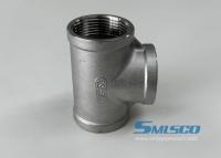 China 316 Stainless Steel Casting Equal Tee ASTM A351 CF8M DN50 2 Inch Class 150 Threaded NPT Fitting for sale