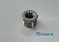 China 316 Stainless Steel Casting Reducing Bushing Class 150 NPT 1 x 3/4 Inch Hex Head for sale