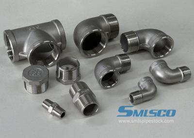 China 304 Stainless Steel 45 Degree Elbow 3/4 NPT Class 150 Threaded Fitting for sale