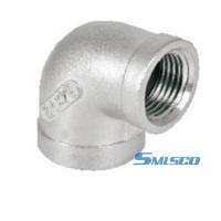 China 304 Stainless Steel 90 Degree Elbow 1 Inch NPT Class 150 Threaded Pipe Fitting for sale