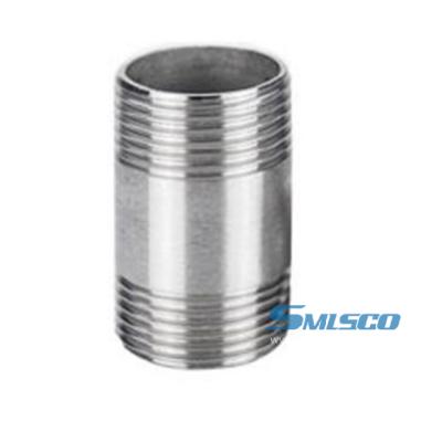 China 304 Stainless Steel Pipe Nipple NPT Class 150 Casting Fitting - ASTM A351 Standard for Low-Pressure Systems for sale