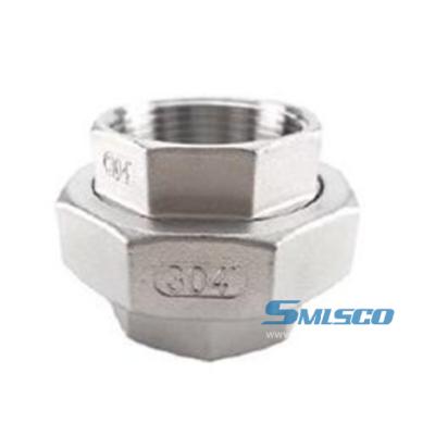 China 316 Stainless Steel Cast Union Fitting 2 Inch Class 150 Threaded NPT - ASTM A351 CF8M Material for sale