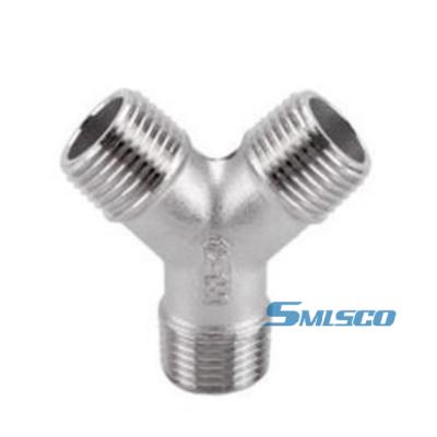 China 316 Stainless Steel Equal Tee DN50 Threaded BSP Class 150 Pipe Fitting for Industrial Plumbing Systems for sale