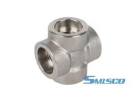 China F317L Stainless Steel Forged Fitting SW Cross 6000LBS ASME B16.11 NPS 1/8-4 Inch for sale