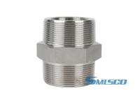 China Threaded Hex Nipple 3000LBS Forged Fitting DN 10 ASME B16.11 High Pressure Pipeline Connection for sale