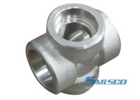 China F317L Stainless Steel Forged Fitting SW Cross 6000LBS ASME B16.11 NPS 1/8-4 Inch for sale