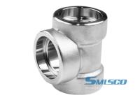 China F316Ti Stainless Steel Forged Tee 3000 LBS Socket Weld Threaded Equal Reducing for sale