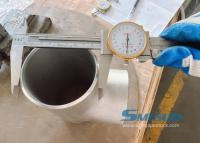 China 2507 Super Duplex Steel Butt Weld Reducing Tee Sch40 ASTM A815 ASME B16.9 for sale