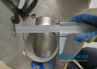 China 2507 Super Duplex Steel Butt Weld Reducing Tee Sch40 ASTM A815 ASME B16.9 for sale