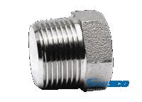 China ASTM A182 F316L Stainless Steel Hex Head Plug NPT Threaded Forged Pipe Fitting for sale