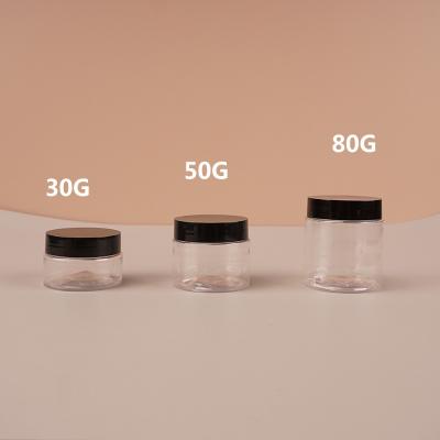 China Cosmetic Packaging 50mm Capacity Transparent PET Bottle with High Transparency and Chemical Corrosion Resistance in B2B Marke for sale