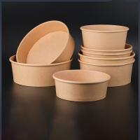 China Eco-friendly Disposable bowl Made of food grade kraft paper and PLA coating perfect for ice cream soups salads and more for sale