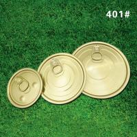 China Yellow and White Coated Can Lids for Easy-Open Packaging 401 Size 63mm Diameter Customizable Design Material Choice for sale
