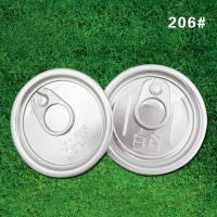 China 206 Can lids for aluminum material 58mm inner diameter 4.75mm countersunkness 2.0mm rounded edge height for sale