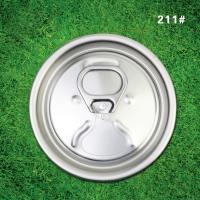 China Aluminum Can Lids with Logo Printing and 0.3mm Thickness Silver Color for Products for sale