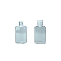 China Transparent Spray Bottle for Hand Sanitizer Lotion etc. Flat Bottle PET 20ml 60ml 80ml for sale