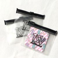 China Customized Logo Print Eco Friendly Plastic Packaging 0.4mm PVC Zip Lock Bag for sale