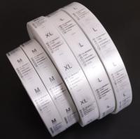 China Washable Clothing Care Label Customized Cotton Satin Nylon Taffeta Material for sale