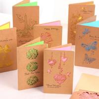 China ODM Personalised Printed Cards Thank You Hollow Out Paper for sale