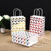 China ISO Bronzing Pattern Cardboard Gift Bags for sale