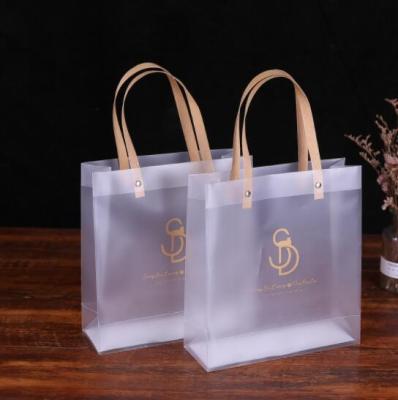 China PP PVC Translucent Tote Bag 40x11x35cm Recycled For Shopping for sale