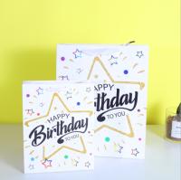 China Fashion Exquisite Ivory Board Screen Printing Luxury Paper Gift Bag Shopping Boutique recyclable for sale