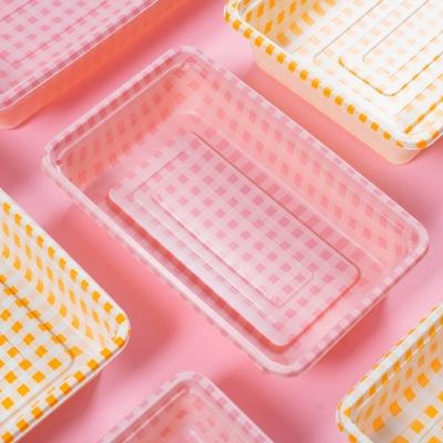 China Takeaway Disposable Food Storage Plastic Boxes With Lid For Lunch Meal for sale