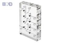 China Medical Acrylic Multilayer Fluidic Manifold Injection Molding for sale