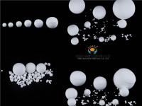China Wear Resistant White Alumina Ceramic Balls Size 13-90mm for sale