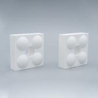 China Rectangle Ceramic Wear Liners With 92% Alumina Content And High Hardness 82 HRV for sale