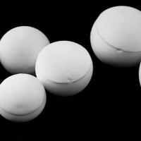 China White or Off-white Alumina Ceramic Grinding Balls with 92% Alumina Content and Customizable Size for Precision Grinding for sale