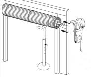 China 24V Automatic Rolling Garage Door Motor Residential Roll Up Opener 15-20m² for sale