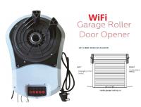 China Smart WiFi Roll Up Garage Door Opener 1000N 120kgs DC Motor Quiet for sale