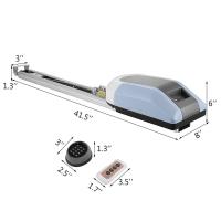 China 200W Smart Garage Door Opener Remote Control 1200N Pull Force 3m Chain Guide DC Motor for sale