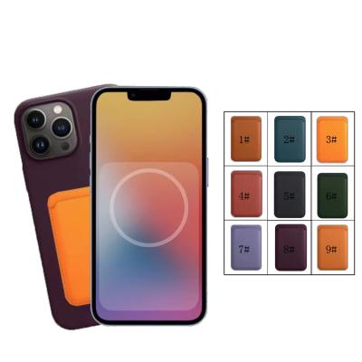 China 50 Pcs/Lot Magsa Feing Calling Card Holder Magnetic Wallet Premium Leather Wallet for sale