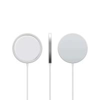 China white Wireless Magnetic Fast Phone Charger 15W aluminum alloy For Iphone for sale
