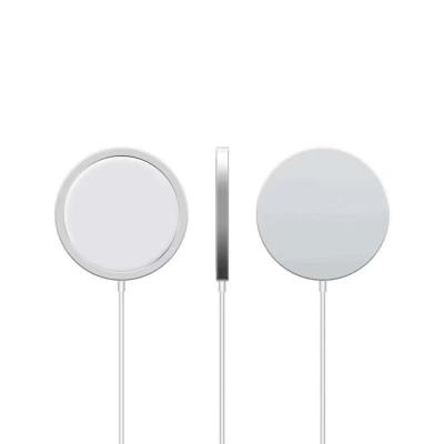 China white Wireless Magnetic Fast Phone Charger 15W aluminum alloy For Iphone for sale