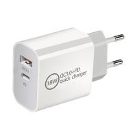 China QC3.0 Dual Port Type C Charger 18W 20W Fast USB Charger Adapter for sale