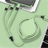 China Telescopic ABS 3 In 1 Mobile Phones Accessories Charging Cable for sale