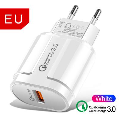 China Single Ports USB QC 3.0 Charger For Phone Quick Charing 18W for sale