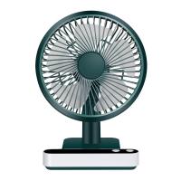 China Shaking Head Digital Display Rechargeable Usb Fan Silent Cycle Electric for sale