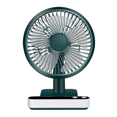 China Shaking Head Digital Display Rechargeable Usb Fan Silent Cycle Electric for sale